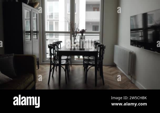 Dining room interior furniture Stock Videos & Footage - HD and 4K Video ...