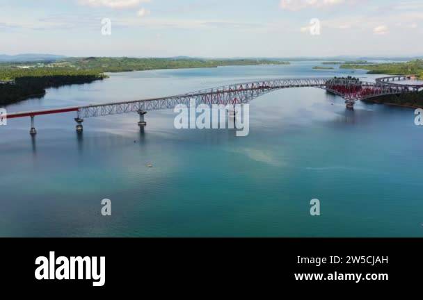Samar, Philippines. The San Juanico Bridge connects Samar and Leyte ...