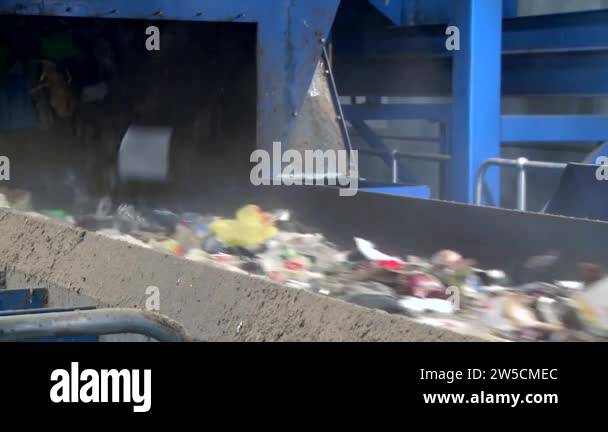 Behind the scenes look at the steps of modern recycling Stock Video ...