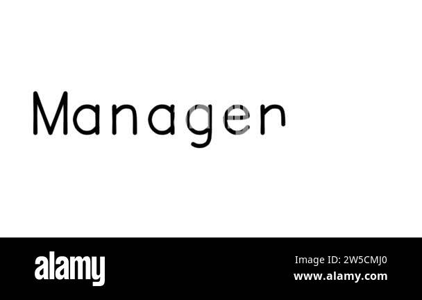 Management Handwritten Text Animation in Various Sans-Serif Fonts and ...
