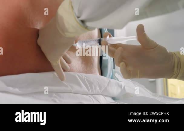 Spinal anesthesia injection, epidural anesthesia or nerve block ...