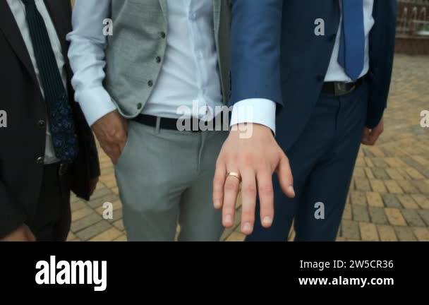 Close up group of people stack hands put palms together. support, trust ...