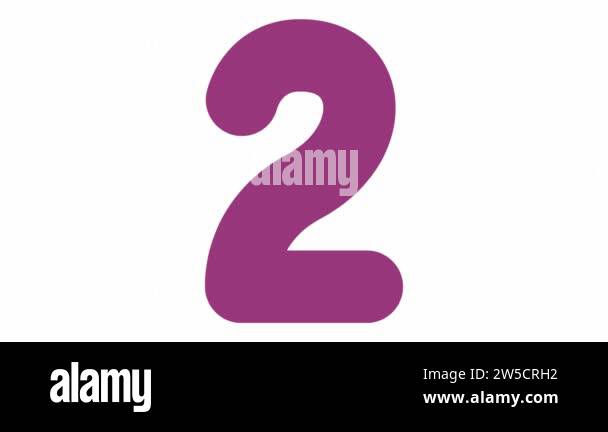 Funny children color numbers. Count from 1 to 10. The numbers appear ...