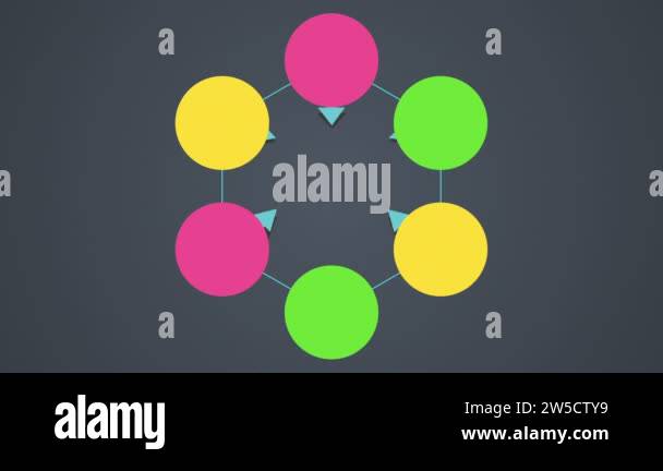 Solution,conclusion circle diagram flow chart, seven circle. arrow ...