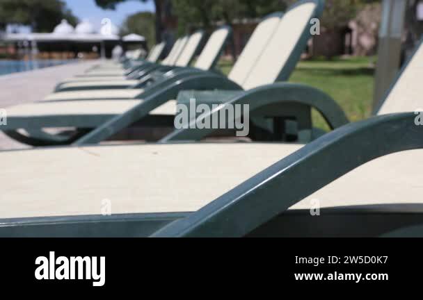 Beach lounge chair near pool Stock Videos & Footage - HD and 4K Video ...