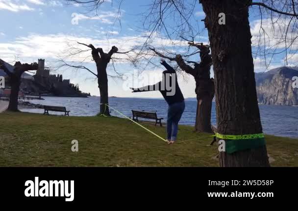 Balance on a rope Stock Videos & Footage - HD and 4K Video Clips - Alamy