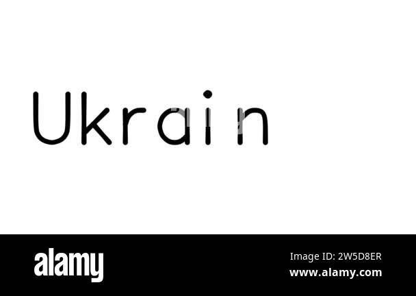 Ukrainian Handwritten Text Animation in Various Sans-Serif Fonts and ...