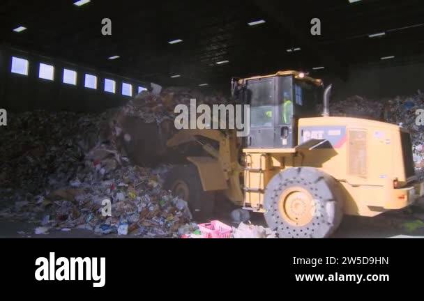 Behind the scenes look at the steps of modern recycling Stock Video ...
