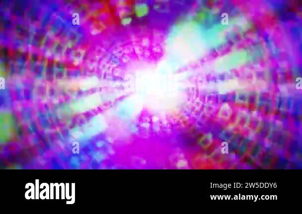 Seamless Loop VJ 3D Trippy Colorful Mandala Hypnotizing Mulitcolor ...