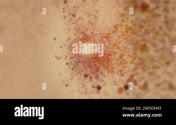 Seamlessly Looping Abstract Particle Motion Background Flying Through