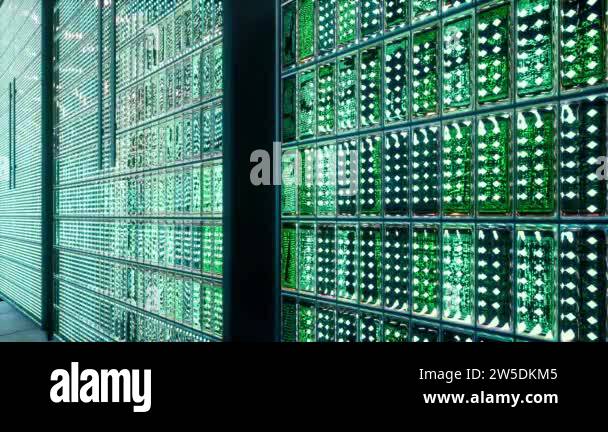 Data server center lights led omni Business network technology concept ...