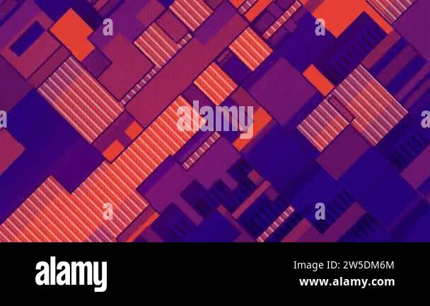 Expressive Diagonal Movement Of Rectangular Shapes 3d Render Loop