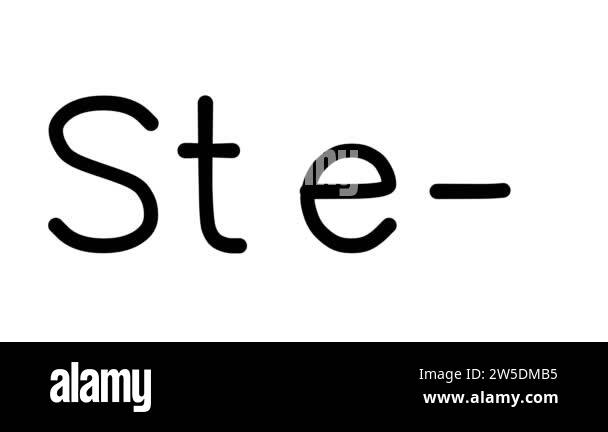 Steel Handwritten Text Animation in Various Sans-Serif Fonts and ...