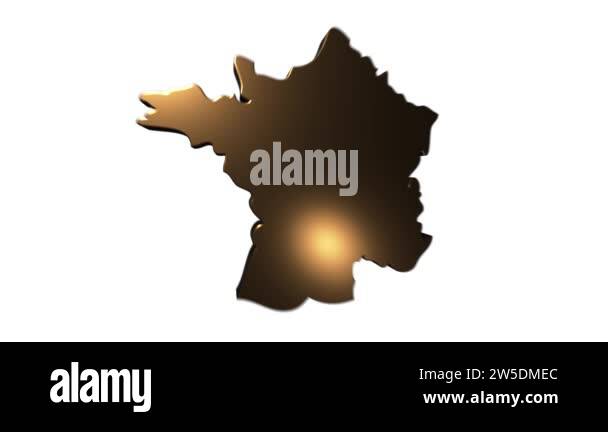 France Map Showing Up Intro By Regions 4k animated France map intro ...