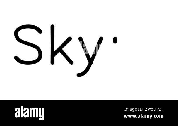 Skype Handwritten Text Animation in Various Sans-Serif Fonts and ...