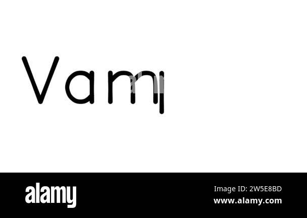 Vampire Handwritten Text Animation in Various Sans-Serif Fonts and ...