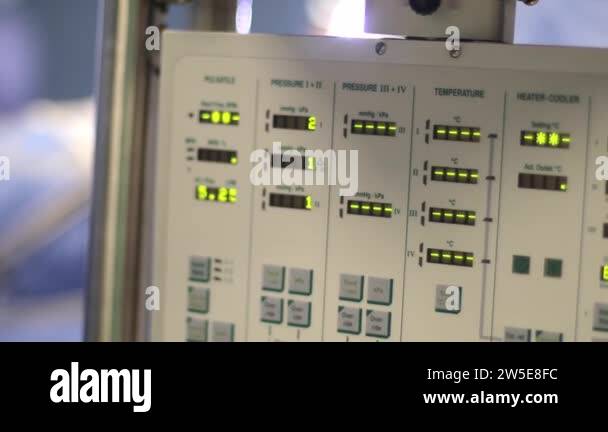 Heart rate monitor in hospital theater. Medical vital signs monitor ...