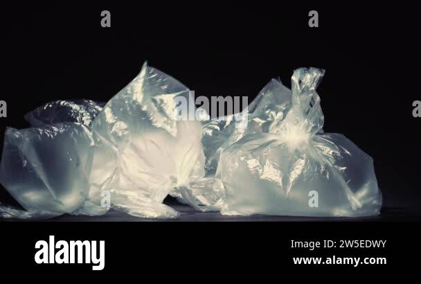 Waste collection plastic recycling cellophane Stock Videos & Footage ...