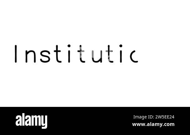 Institutional Handwritten Text Animation in Various Sans-Serif Fonts ...
