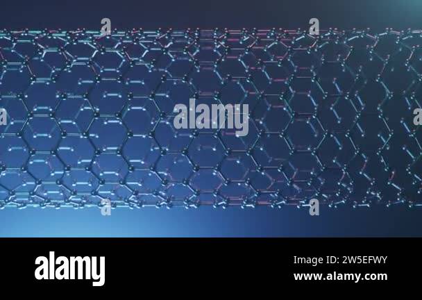 Structure Of The Graphene Or Carbon Surface Abstract Nanotechnology Hexagonal Geometric Form