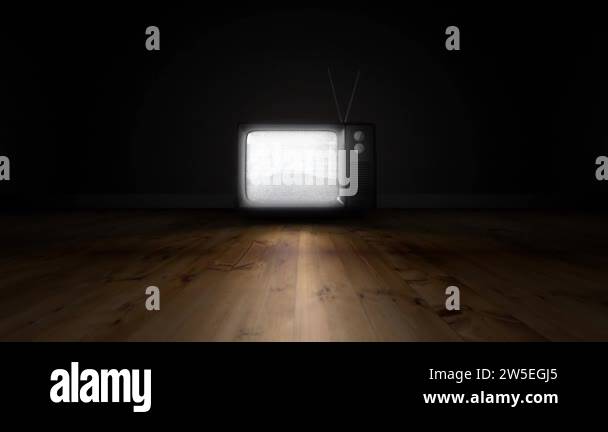 Crying face emoji on television screen over wooden surface against ...