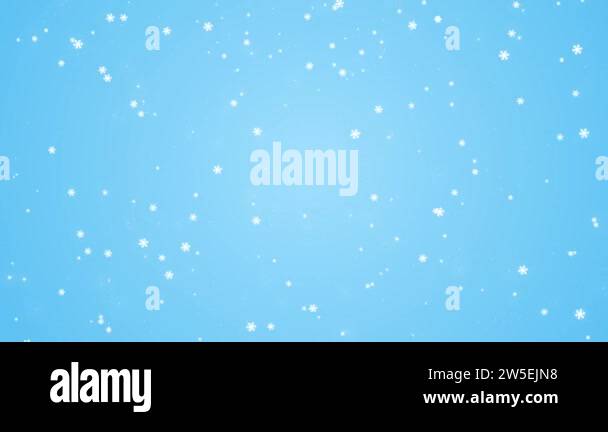 Snowfall on a blue background 2d animation, Animated falling snow in hd ...