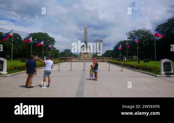 MANILA, PH - OCTOBER 20 - Rizal park statue monument on October 20 ...
