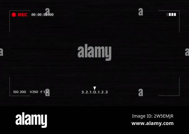 Camera viewfinder recording preview screen with function display, no ...