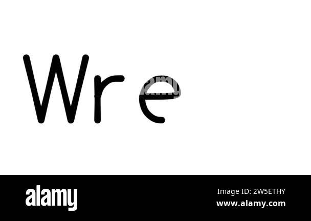 Wreck Handwritten Text Animation in Various Sans-Serif Fonts and ...