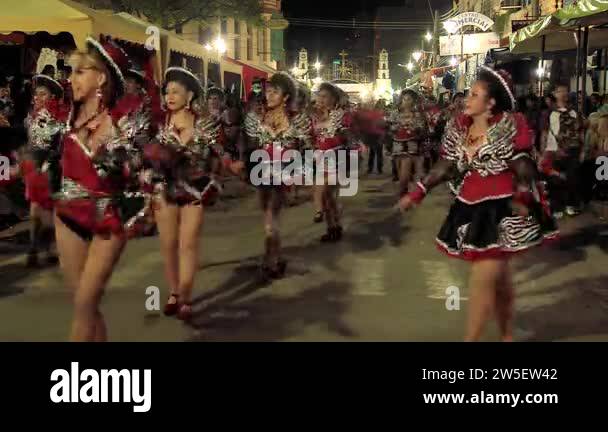 Quillacollo, COCHABAMBA / BOLIVIA - August, 2019: Bolivian Women ...