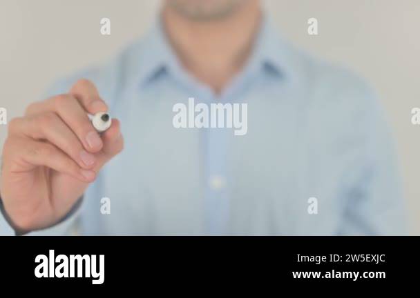 Experience man writing on transparent Stock Videos & Footage - HD and ...