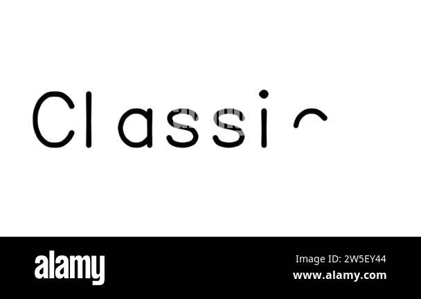 Classical Handwritten Text Animation in Various Sans-Serif Fonts and ...