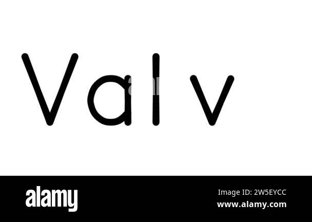 Valve Handwritten Text Animation in Various Sans-Serif Fonts and ...