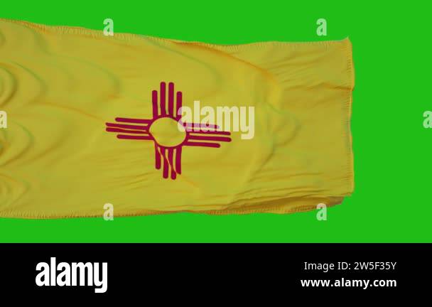Flag of New Mexico on Green Screen. Perfect for your own background ...