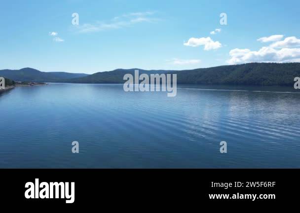 The Angara River is a major river in Siberia leaving Lake Baikal near ...