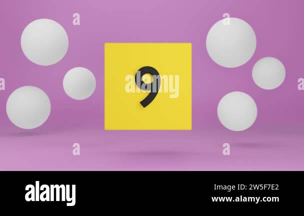 Special 3D Countdown animation From Ten To One ( 10 - 1 ) Numbers ...