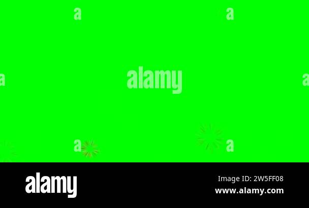 Fireworks animation on green screen background. 4K animation Stock ...