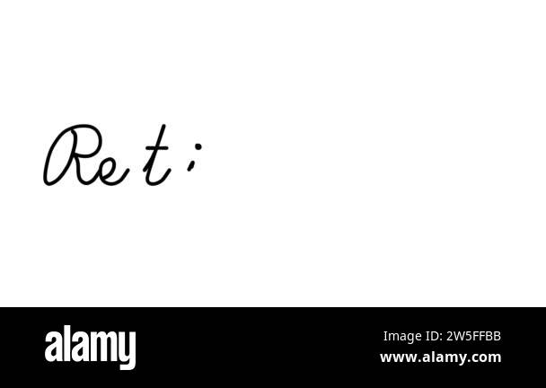 Retirement Decorative Handwriting Animation in Six Cursive and Gothic ...