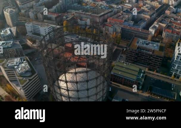 View from gasometer industrial Stock Videos & Footage - HD and 4K Video ...