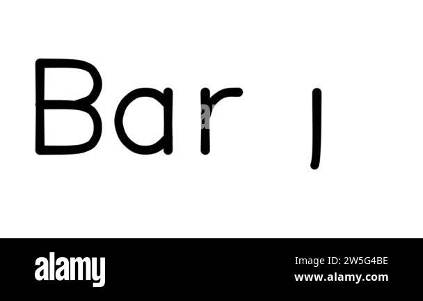 Barge Handwritten Text Animation in Various Sans-Serif Fonts and ...