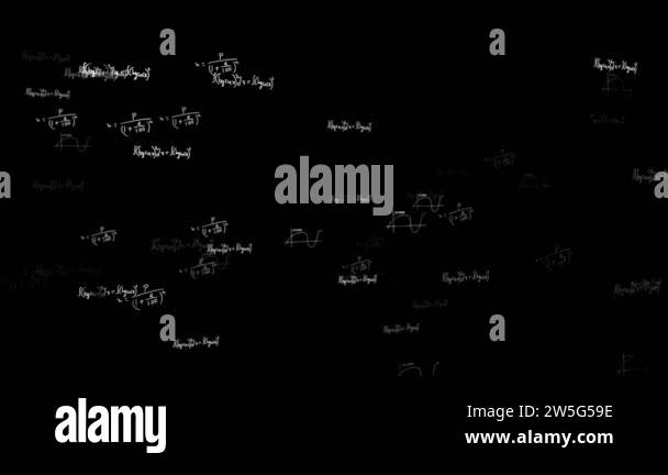 4K 3D Math equations and formulas Loop Animation Backgrounds Stock Video Footage - Alamy
