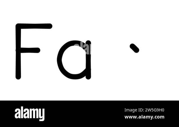 Fact Handwritten Text Animation in Various Sans-Serif Fonts and Weights ...