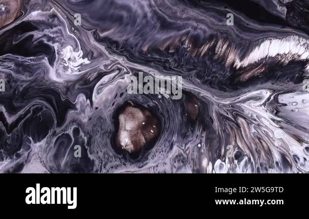 Fluid art drawing video, trendy acrylic texture with flowing effect ...