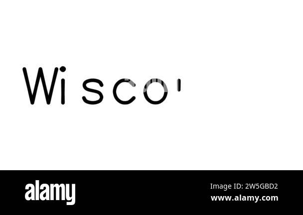 Wisconsin Handwritten Text Animation in Various Sans-Serif Fonts and ...