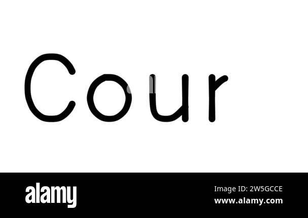 Count Handwritten Text Animation in Various Sans-Serif Fonts and ...