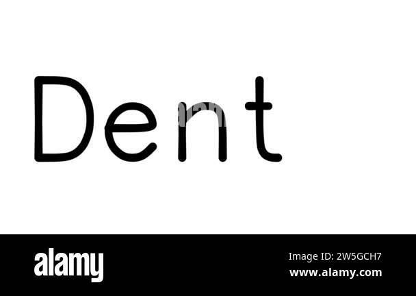 Dental Handwritten Text Animation in Various Sans-Serif Fonts and ...