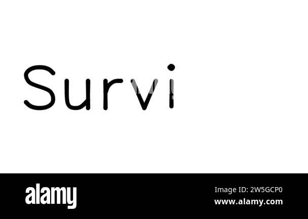 Survivor Handwritten Text Animation in Various Sans-Serif Fonts and ...