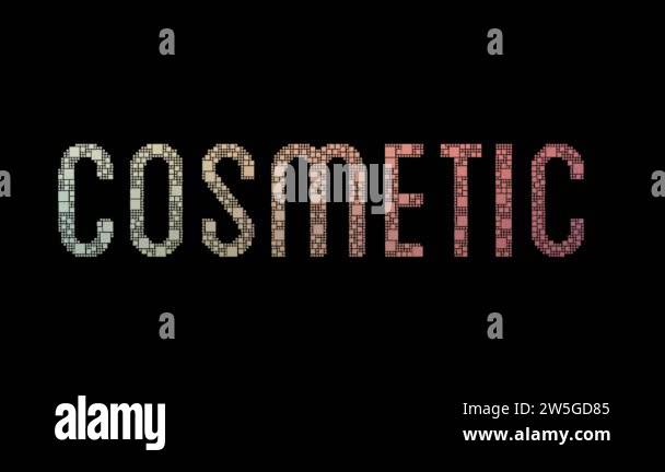 Cosmetic Surgeon Pixelated Text Morphing Looping Pixels With Glitch ...