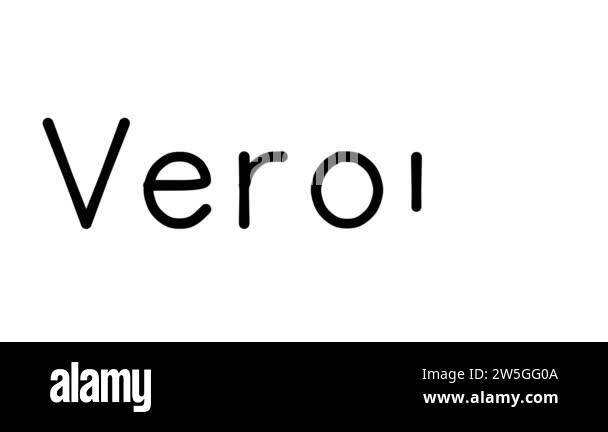 Verona Handwritten Text Animation in Various Sans-Serif Fonts and ...