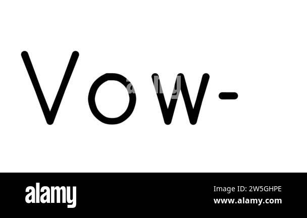 Vowel Handwritten Text Animation in Various Sans-Serif Fonts and ...